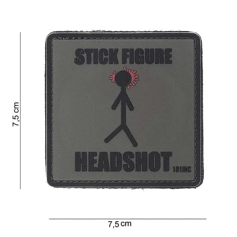 Patch Pvc 3D Stick figure Headshot – Softair and Game